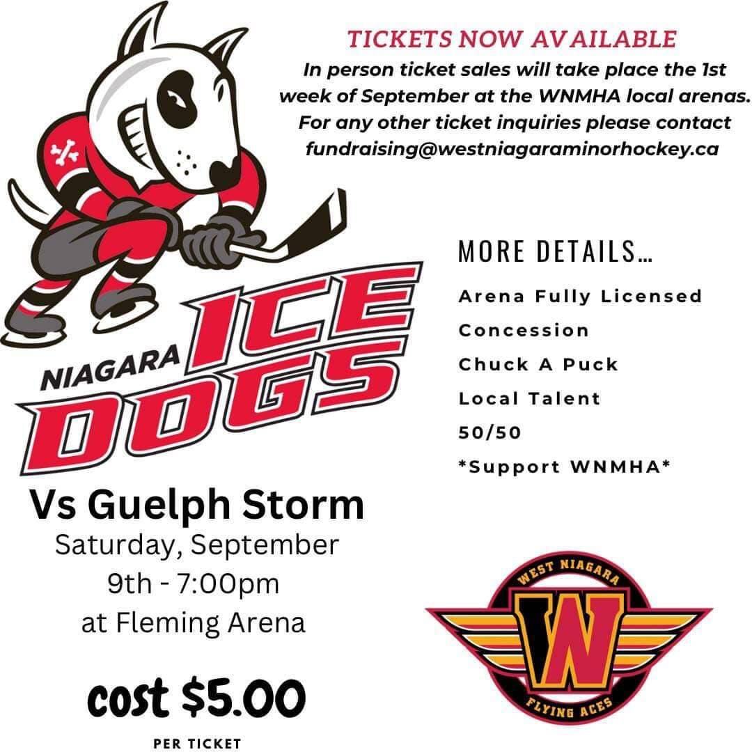 Calendar > Niagara Ice Dogs Exhibition Game (West Niagara Minor Hockey)